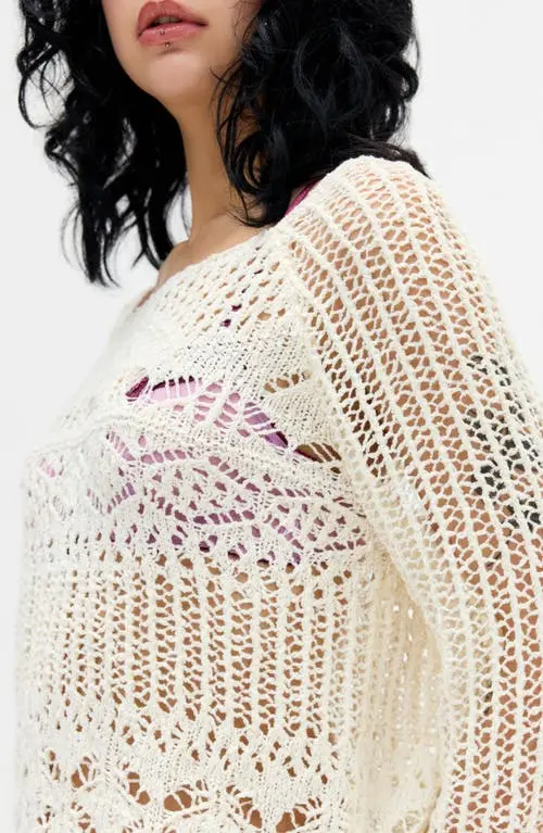 BDG URBAN OUTFITTERS Cohen Crochet Sweater