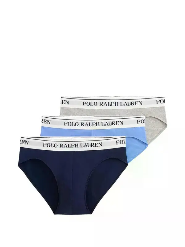Polo Ralph Lauren Logo-detail Briefs - Blue