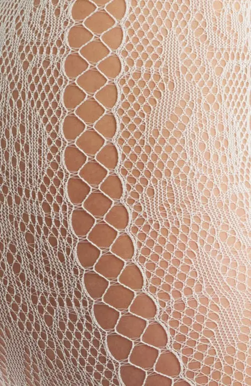 HIGH HEEL JUNGLE Venom Sheer Tights - White