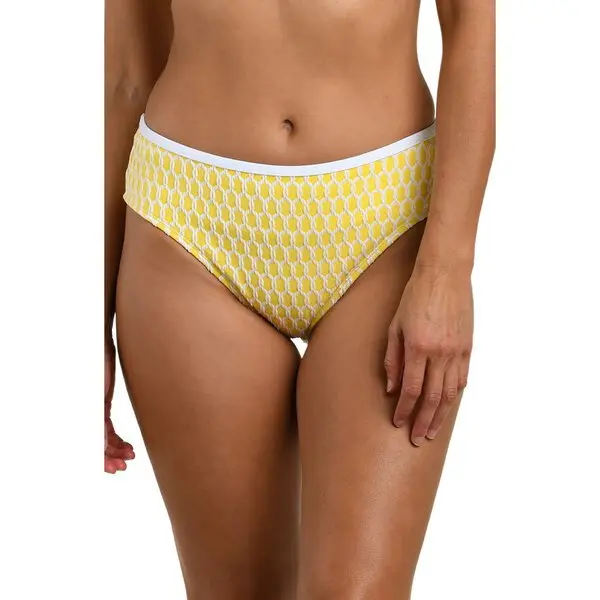 La Blanca Mid-rise Bikini Bottom - Soleil