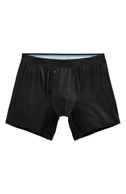 Mack Weldon Silver Hd Micromodal Boxer Briefs - True Black