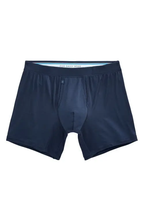 Mack Weldon Silver Hd Micromodal Boxer Briefs - True Navy