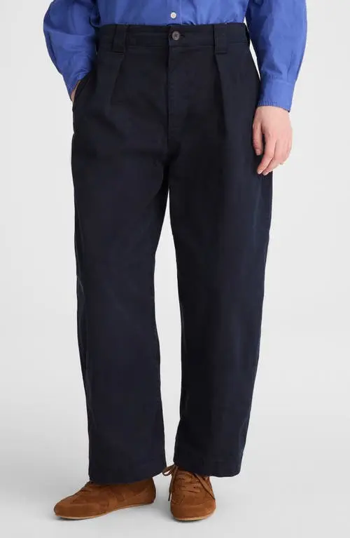 Madewell Barrel-leg Chino Pants - Classic Navy