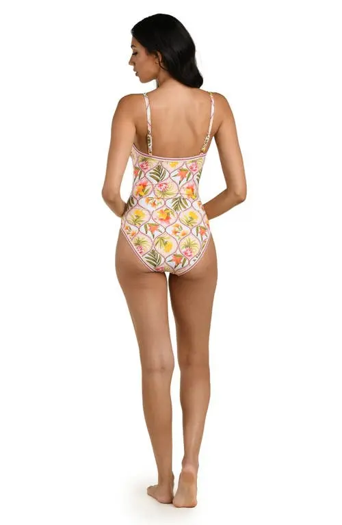 La Blanca Palm Printed One-piece Swimsuit