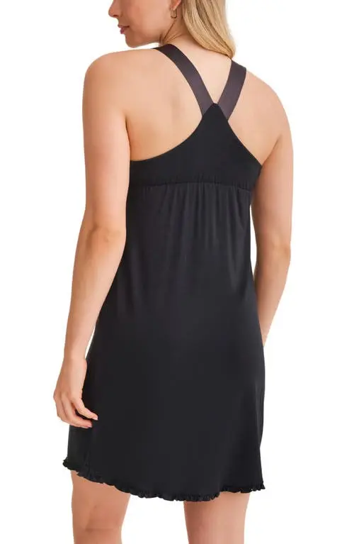 Fleur't Racerback Nightgown - Black