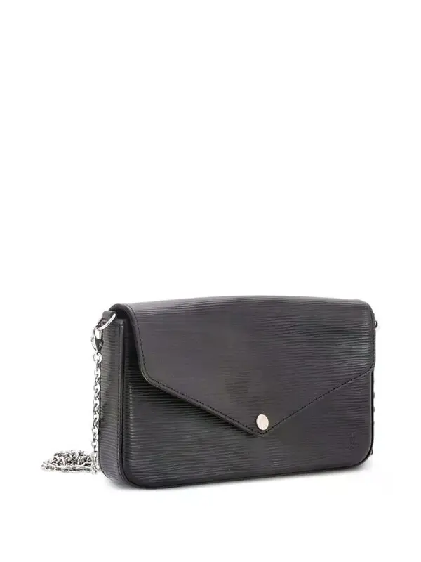 LOUIS VUITTON Felicie Pochette Epi Leather Crossbody Bag - Black