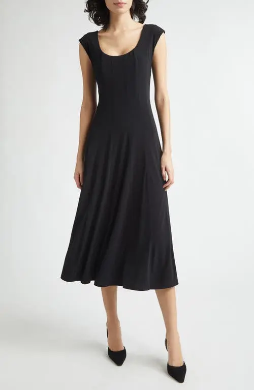 Staud Flared Midi Dress