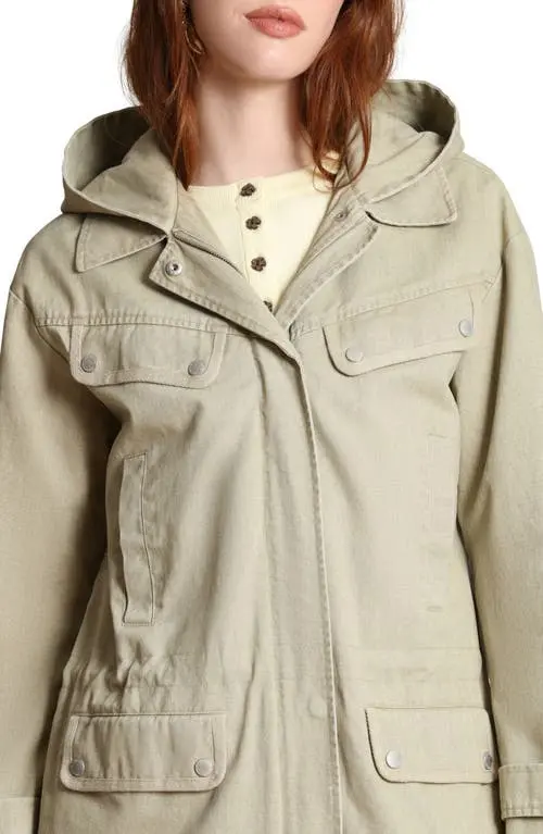Avec Les Filles Cotton Hooded Field Jacket