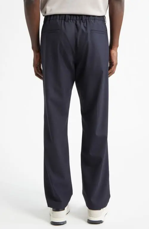 Herno Regular Fit Woolly Trousers - Navy