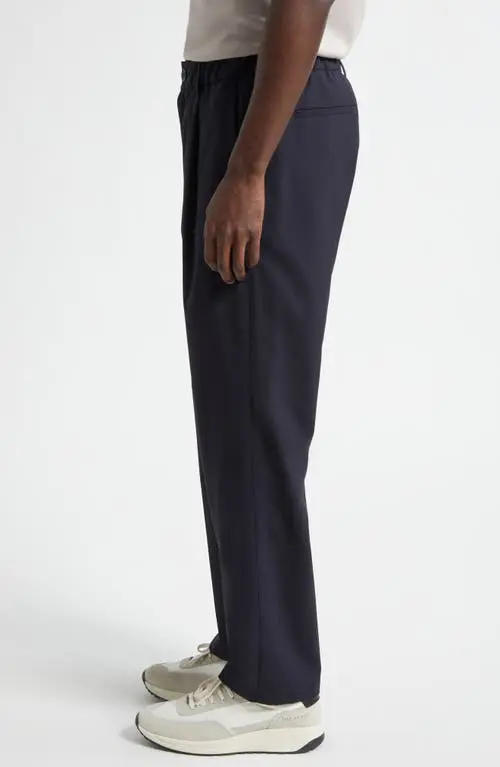 Herno Regular Fit Woolly Trousers - Navy