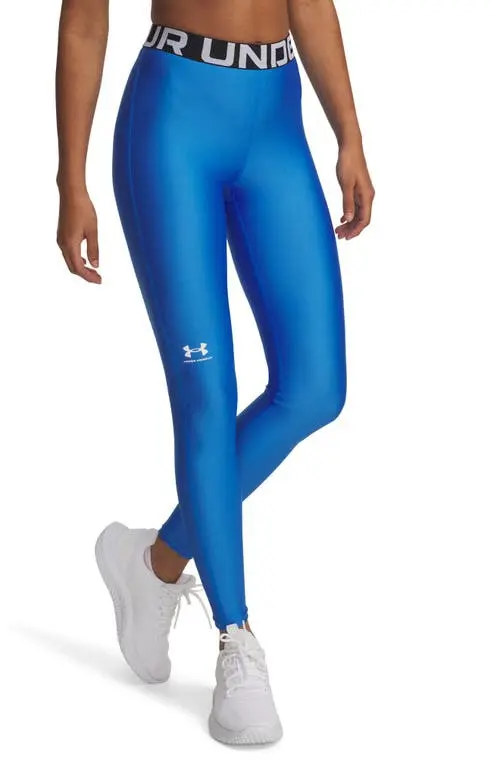 Under Armour Heatgear® Leggings - Blue Atlantis//white