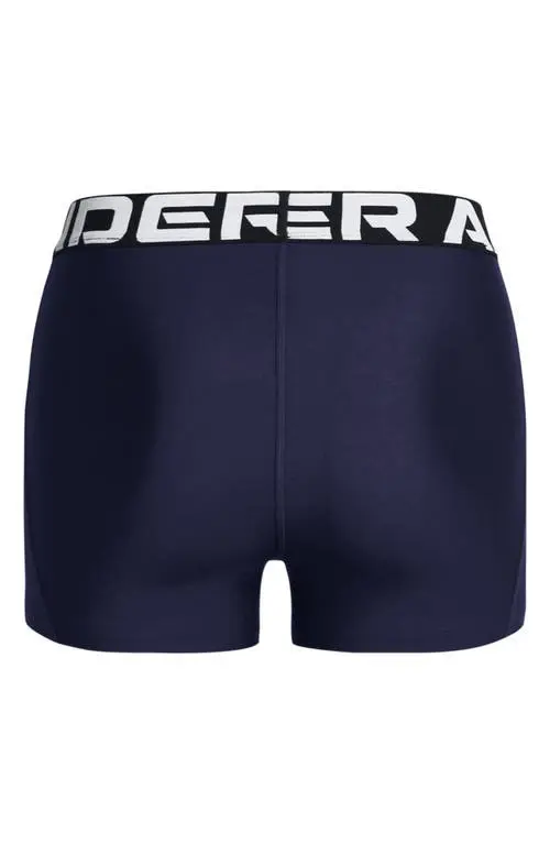 Under Armour Heatgear® Fitted Shorts - Midnight Navy//white