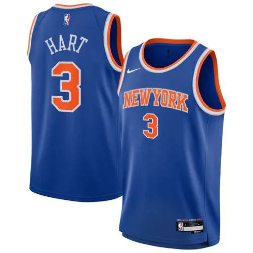 Nike Youth Josh Hart New York Knicks Swingman Jerseyicon Edition - Blue