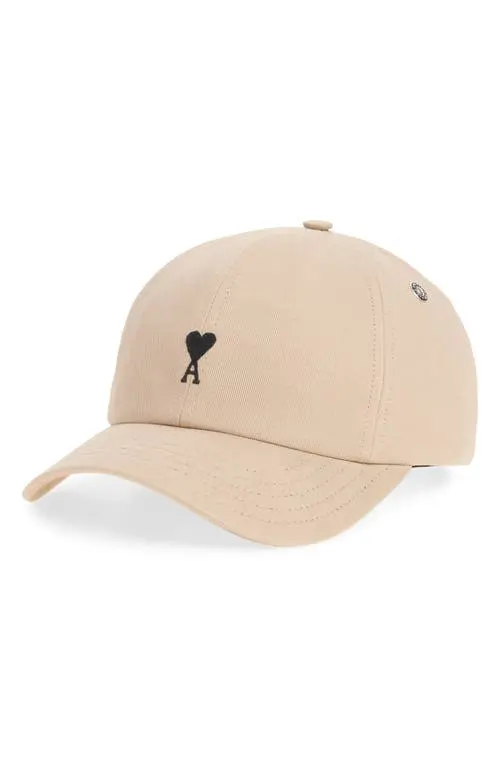 Ami De Coeur Embroidered Baseball Cap - Beige Taupe