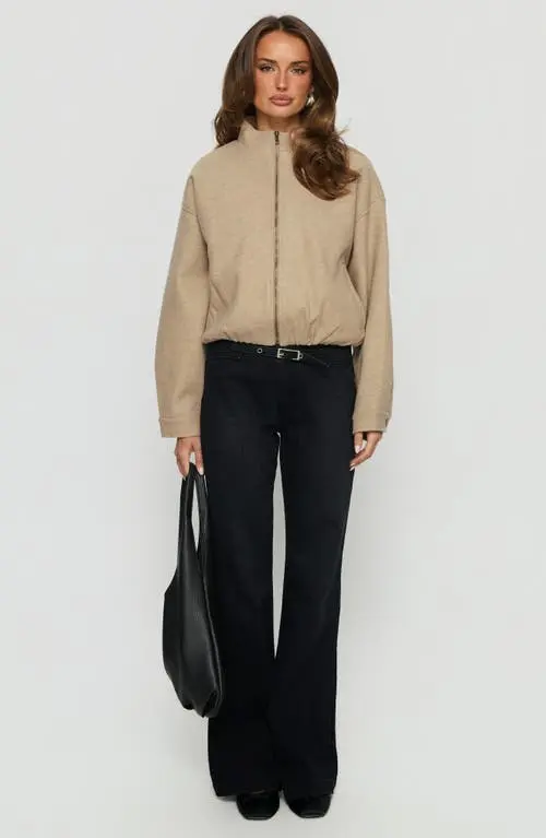 Princess Polly Chayden Cropped Bomber Jacket