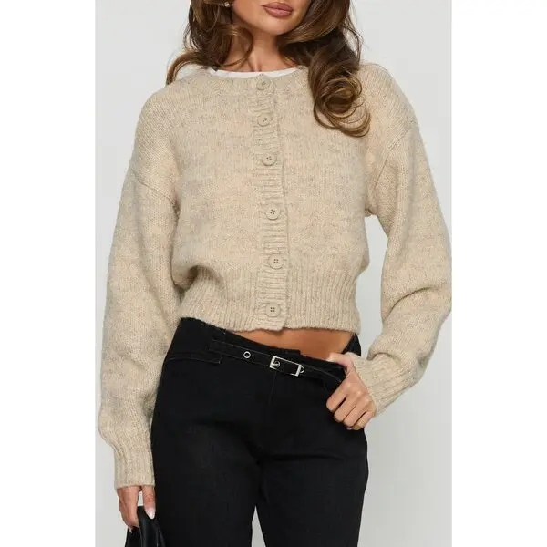 Princess Polly Trevonn Cardigan - Beige