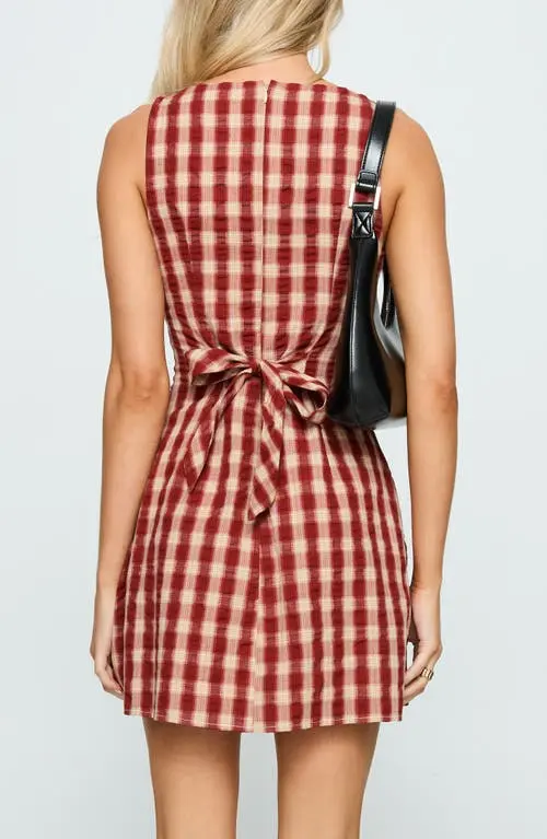 Princess Polly Checkered A-line Mini Dress