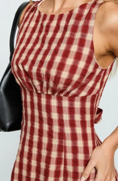 Princess Polly Checkered A-line Mini Dress