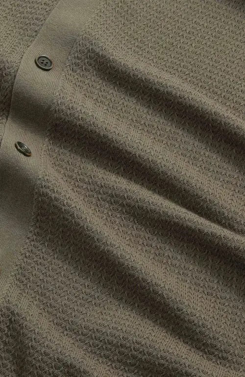 Nn07 Nalo 60039 Tipped Polo Cardigan - Capers