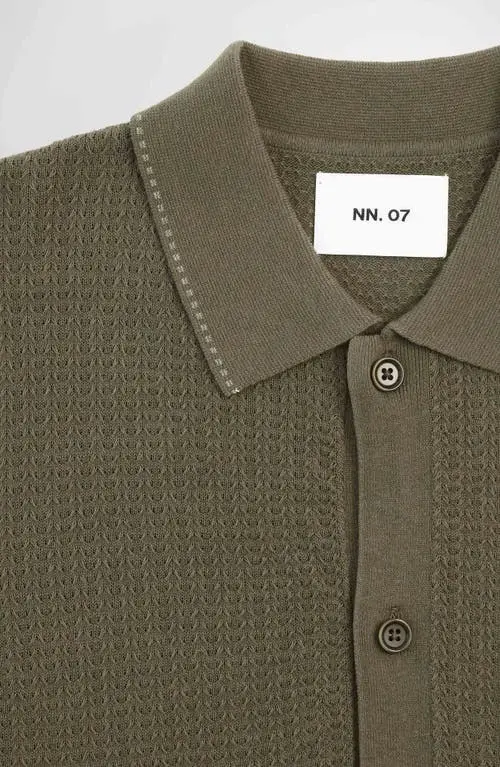 Nn07 Nalo 60039 Tipped Polo Cardigan - Capers