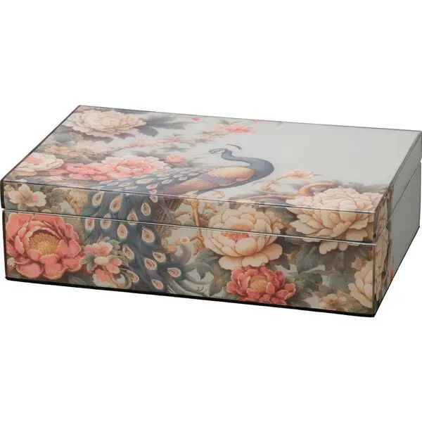 JAMIE YOUNG CO. Mural Laquered Decorative Box - Blue