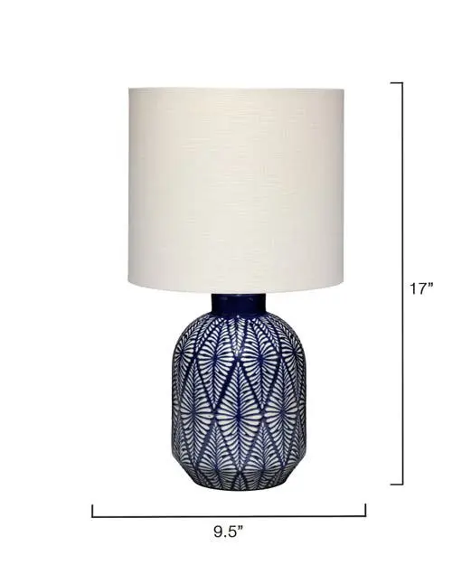 JAMIE YOUNG CO. Highland Ceramic Table Lamp With Linen Shade