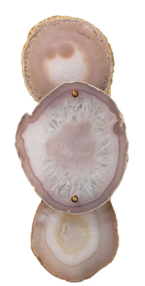 JAMIE YOUNG CO. Trinity 1-light Agate Wall Sconce - Purple