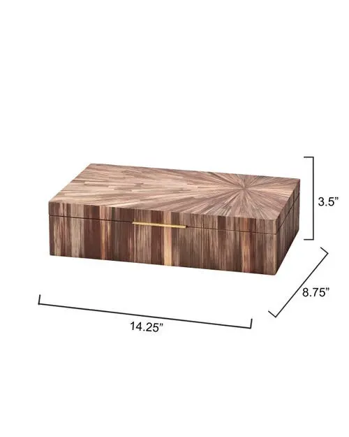 JAMIE YOUNG CO. Palm Marquetry Decorative Box