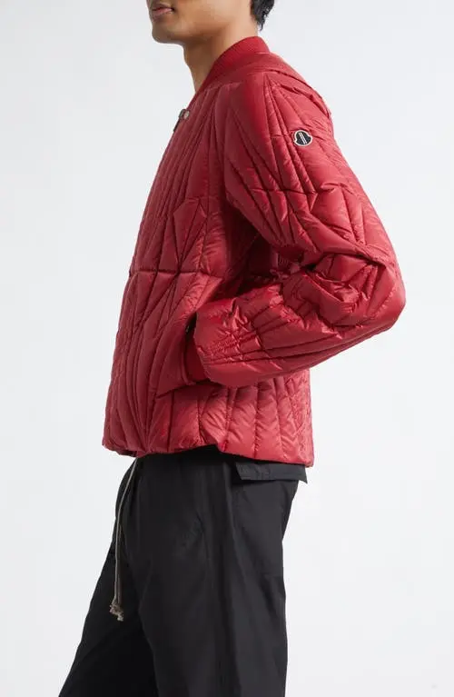 Moncler Geocamo Flight Down Bomber Jacket - Red