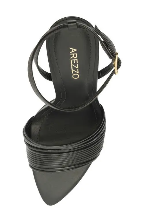 AREZZO Elani Ankle Strap Sandal - Black