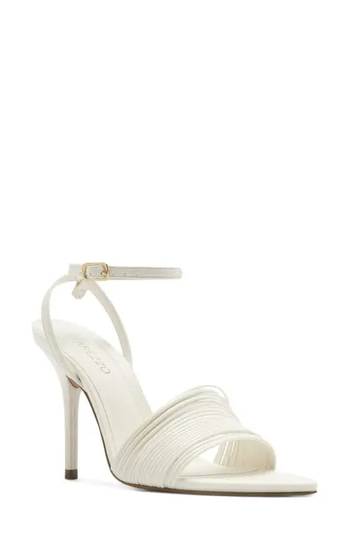 AREZZO Elani Ankle Strap Sandal - Cream White