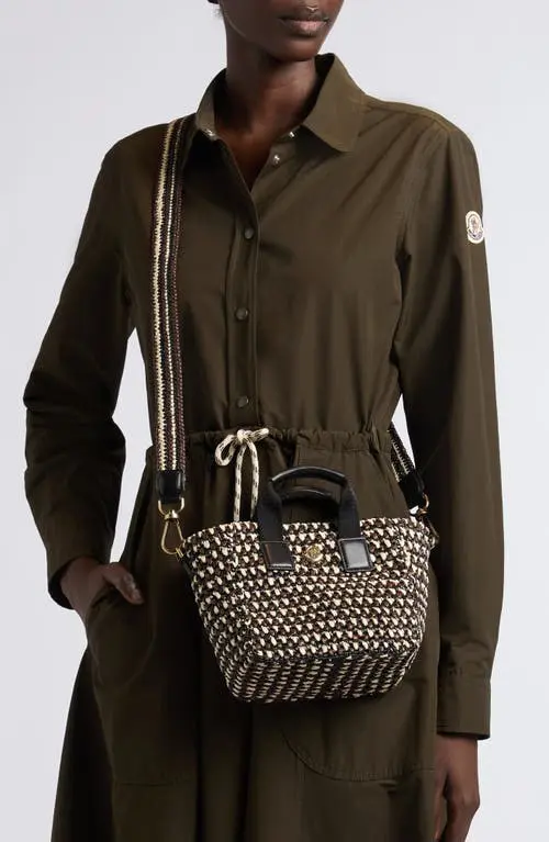 Moncler Micro Caradoc Crossbody Bag - Raffia