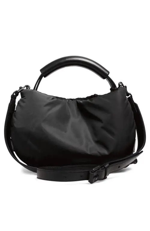 Moschino Handle Me Nylon Top Handle Bag - Black 00b On2