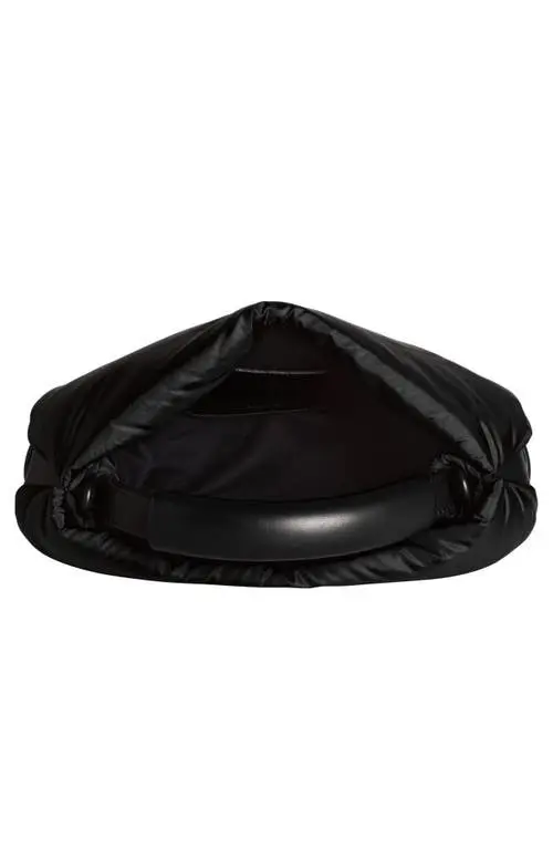 Moschino Handle Me Nylon Top Handle Bag - Black 00b On2