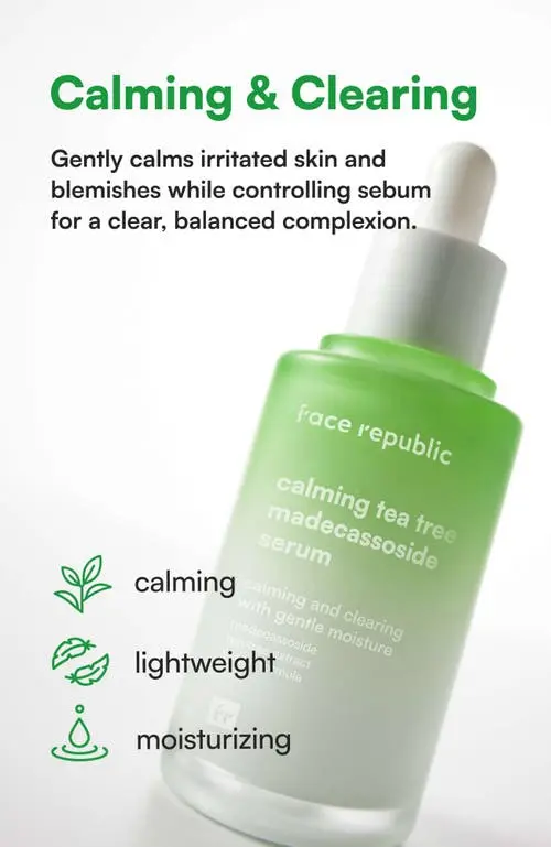 FACE REPUBLIC Calming Tea Tree Madecassoside Serum