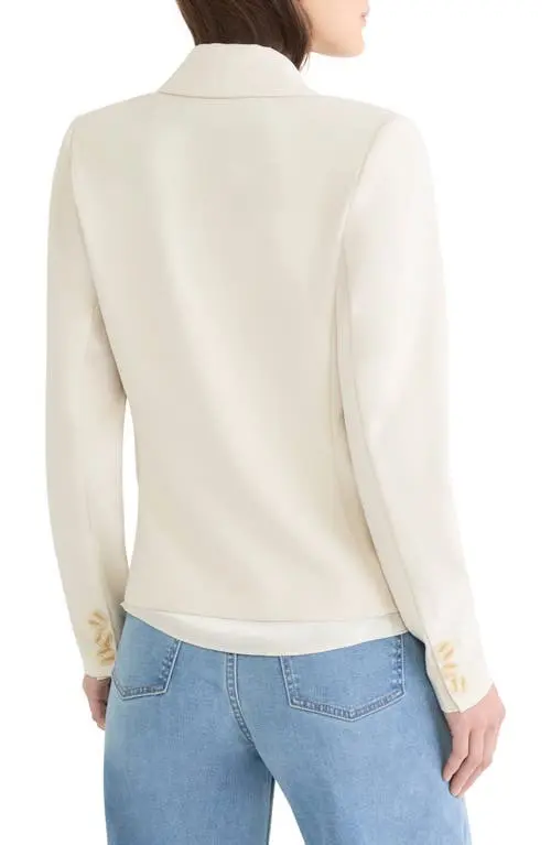 NIC+ZOE Stretch One-button Blazer - Coconut