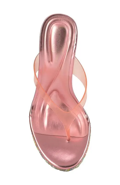 Jessica Simpson Jyseta Platform Wedge Flip Flop - Red 01