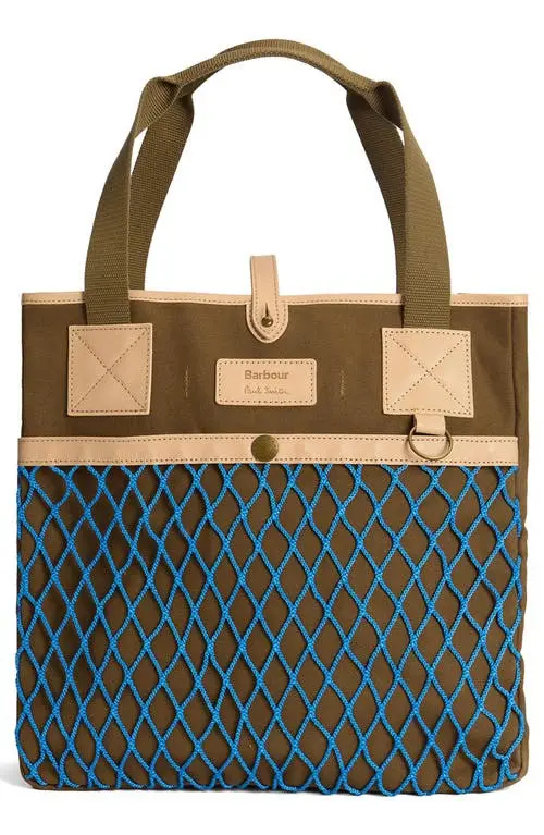 Barbour X Paul Smith Tote - Dark Sand