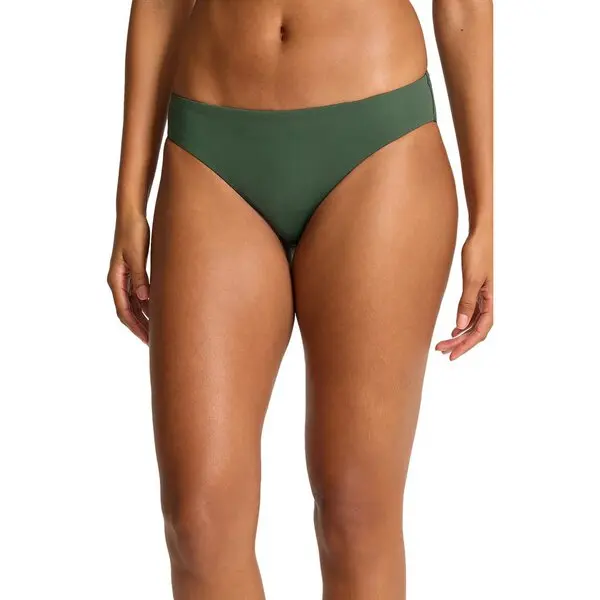 Tommy Bahama Palm Hipster Bikini Bottom - Dark Tea Leaf