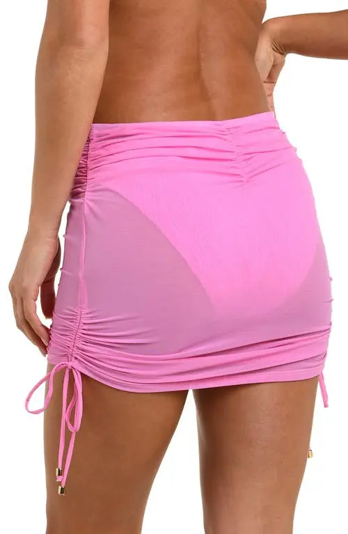 SUNSHINE 79 Mesh Cover-up Miniskirt - Blush