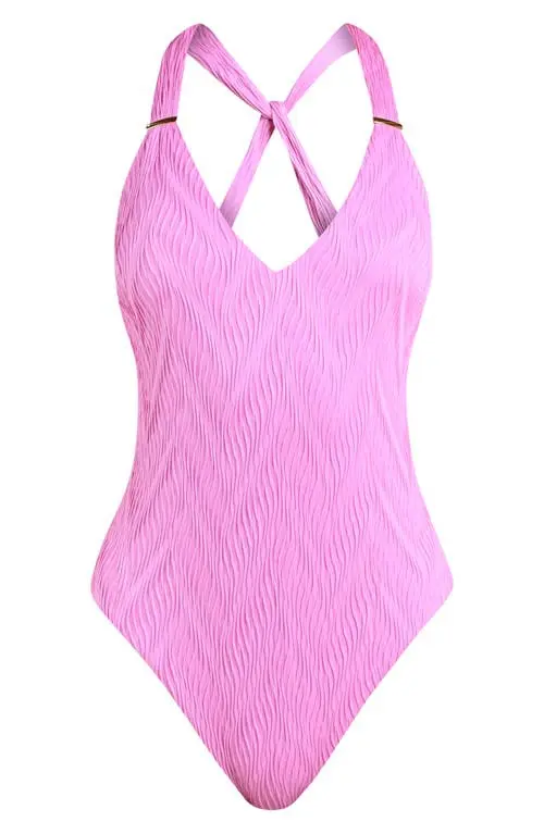 SUNSHINE 79 Ethereal Echo Plunge One-piece Swimsuit