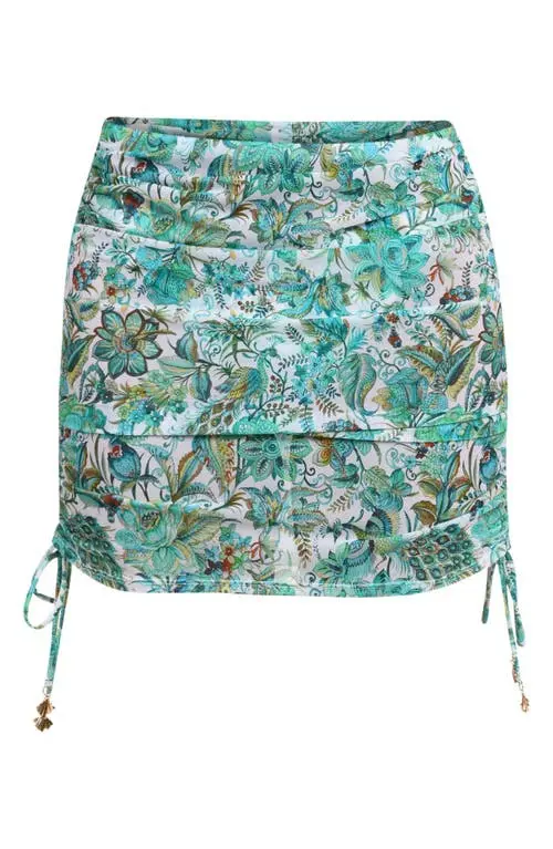 SUNSHINE 79 Printed Cover-up Miniskirt - Blue/green Multi