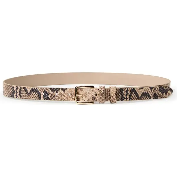 Paige Macey Leather Belt - Tan Multi