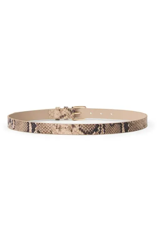 Paige Macey Leather Belt - Tan Multi
