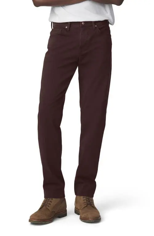 Joe's Jeans Brixton Slim Straight Leg Twill Pants - Mulch