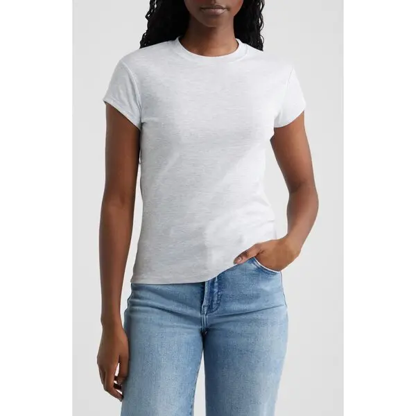 Topshop Cotton Blend T-shirt - Grey