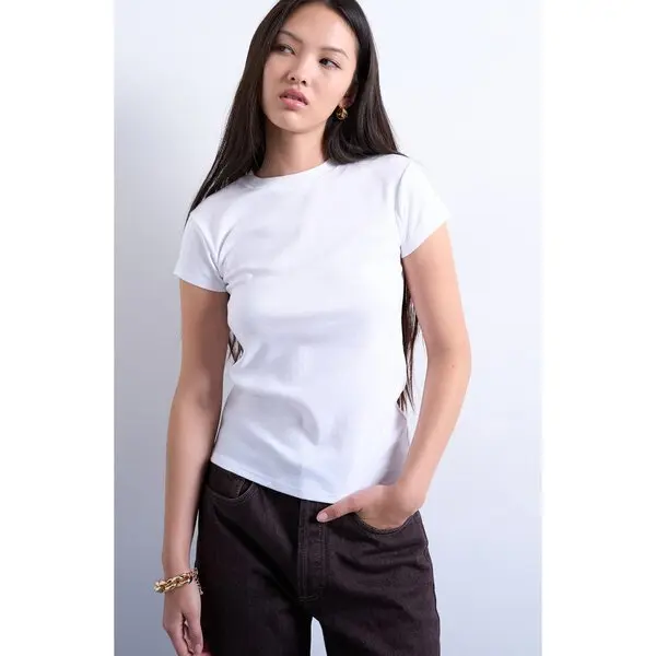 Topshop Cotton T-shirt - White