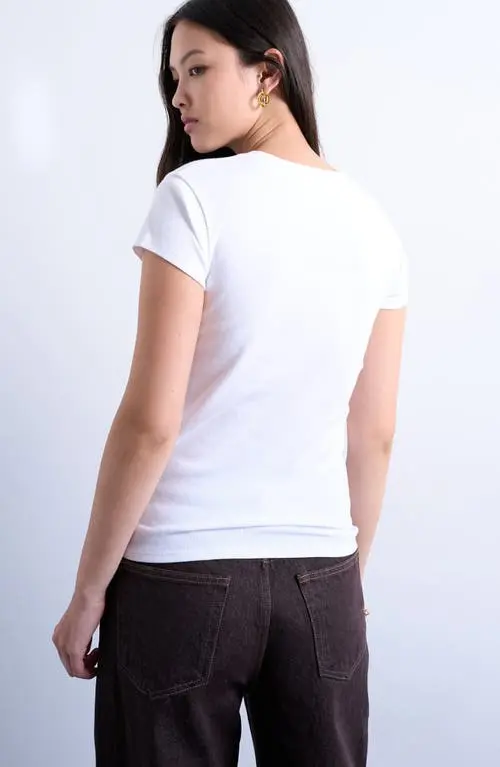 Topshop Cotton T-shirt - White