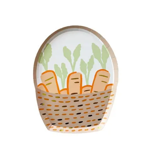 DAYDREAM SOCIETY Bunnies In The Garden Basket Small Plates - Asssorted Pre-pack