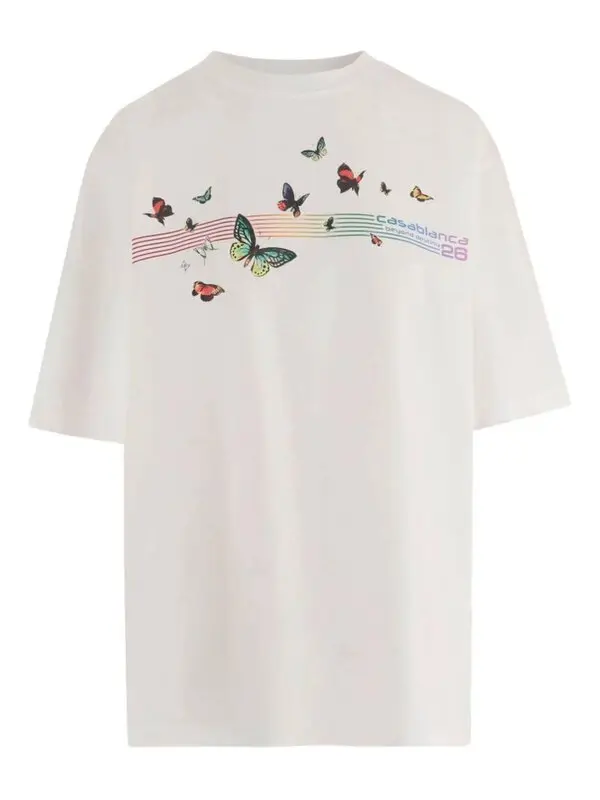 Casablanca Butterfly T-shirt - White